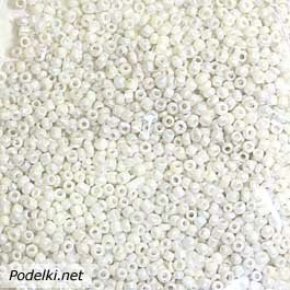 Бисер AS-141 белый перламутровый (11/0) 2.1 мм 20 г, цена за 1 уп.