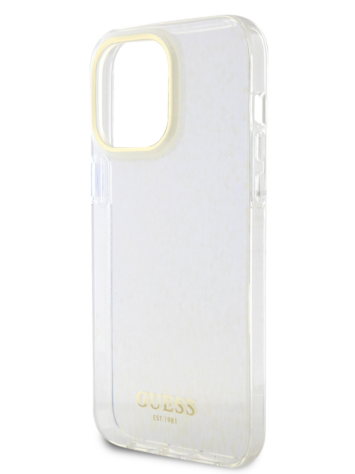 Guess для iPhone 15 Pro Max чехол PC/TPU Faceted Mirror Disco Hard Purple