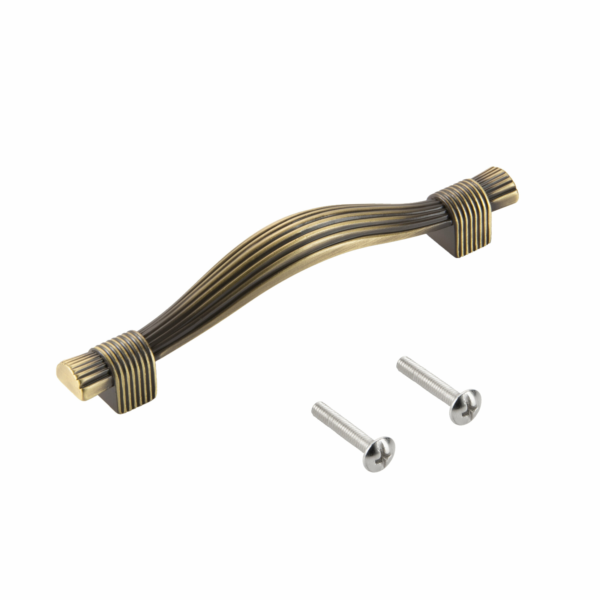 Мебельные ручки-скобы EDSON 1683 ANTIQUE BRONZE 96 MM (комплект 2 штуки)