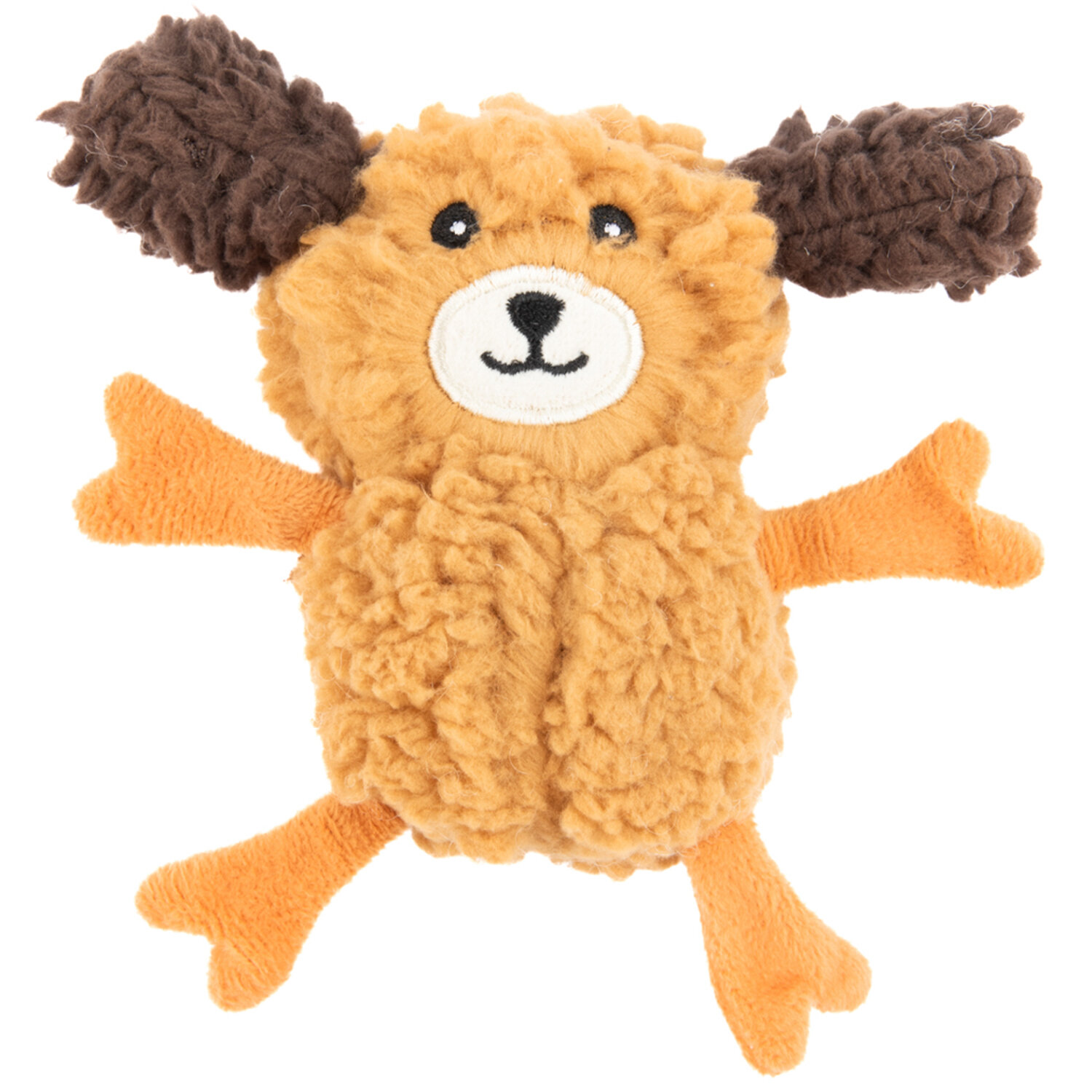 Игрушка AROMADOG Rescue для собак Собачка кругляш 14 см с пищалкой, рыжая VLT-MPG867952