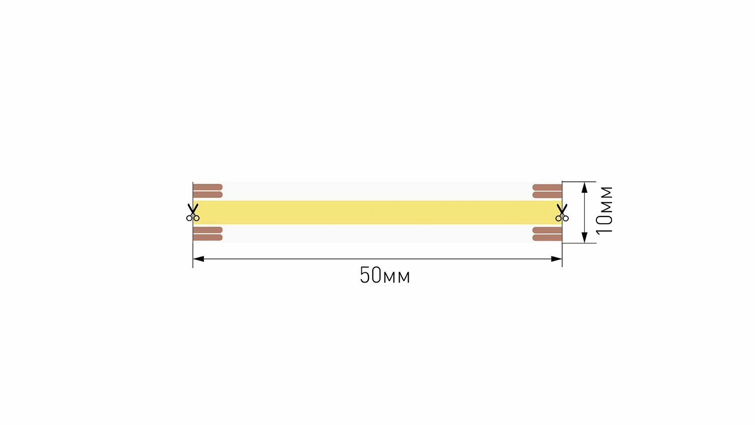 Cветодиодная лента SWG-COB640, 15Вт/м, 24В, IP20, 2700-6500К (изменяемая температура свечения), 5 метров