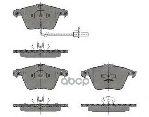 Колодка Тормозная "Sct" Vw Golf V -08/Passat 05-10/Audi A3 03-12/Skoda Superb 08- Перед. (В Уп. 4Шт.) SCT арт. SP432
