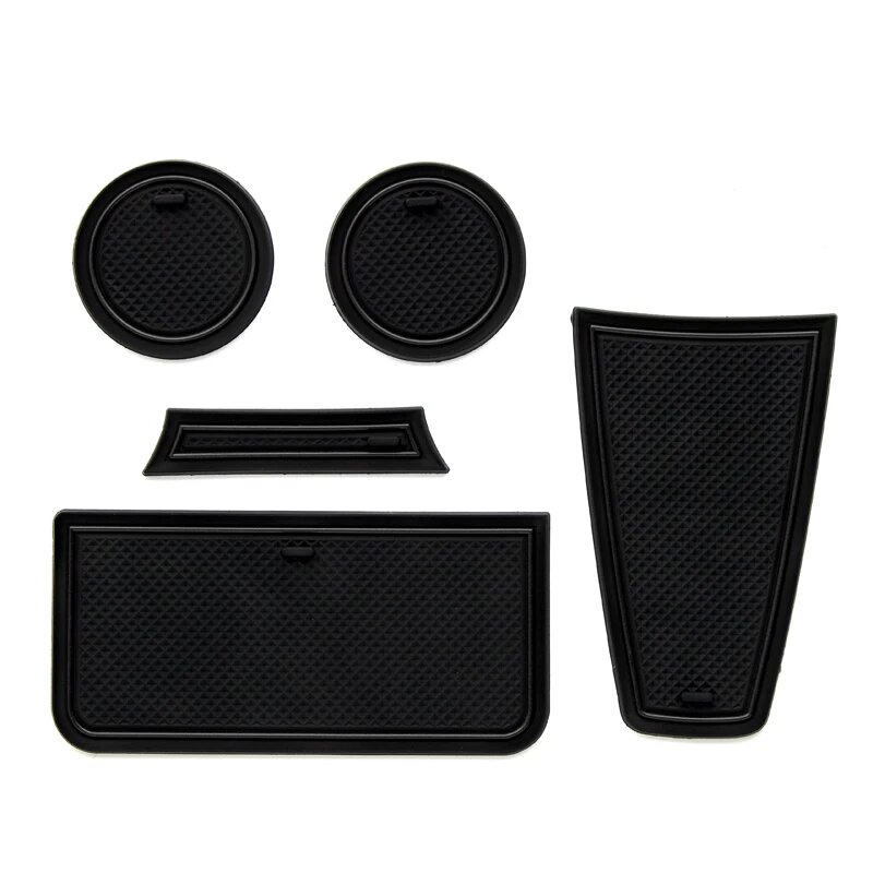 Нескользящий коврик для ворот и чашек для Lada KALINA, нескользящий коврик, NO KALINA BLACK 5pcs