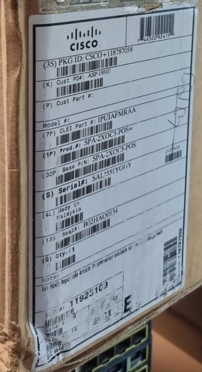 Cisco SPA-2XOC3-POS
