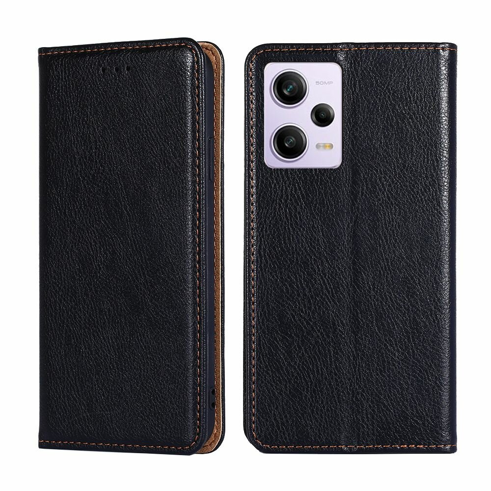 Чехол-книжка MyPads для Xiaomi Redmi Note 12 Pro / Сяоми Редми Ноте 12 Про,(черный)