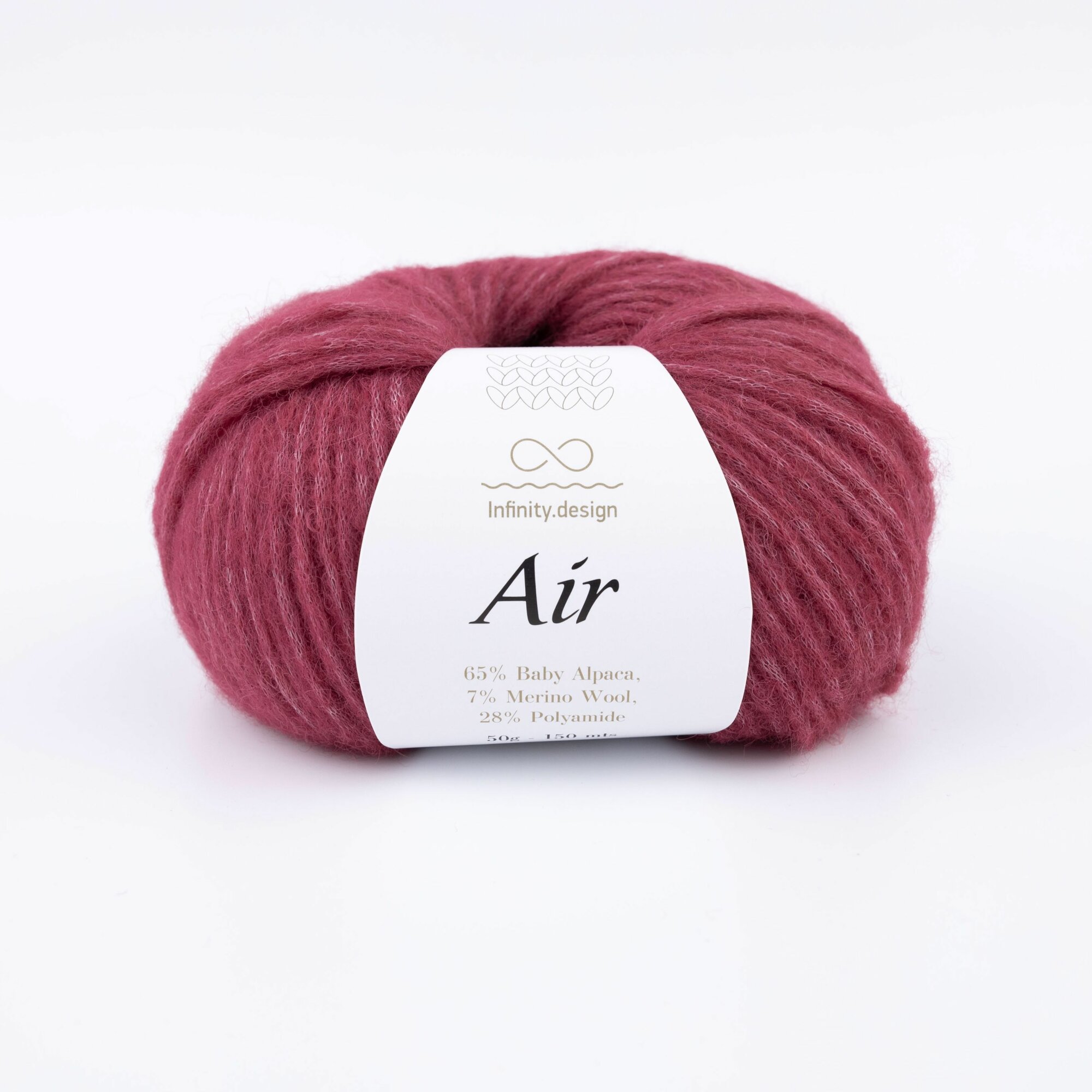 Пряжа INFINITY Air 4344 (3 мотка), 65% бэби альпака, 7% мериносовая шерсть, 28% полиамид, 50г, 150м