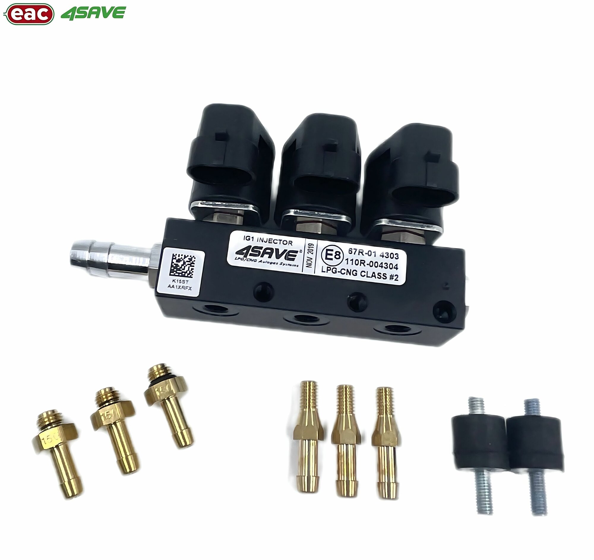 Форсунки ГБО 4SAVE Rail IG1 3 Ом 3 цилиндра (оригинал)