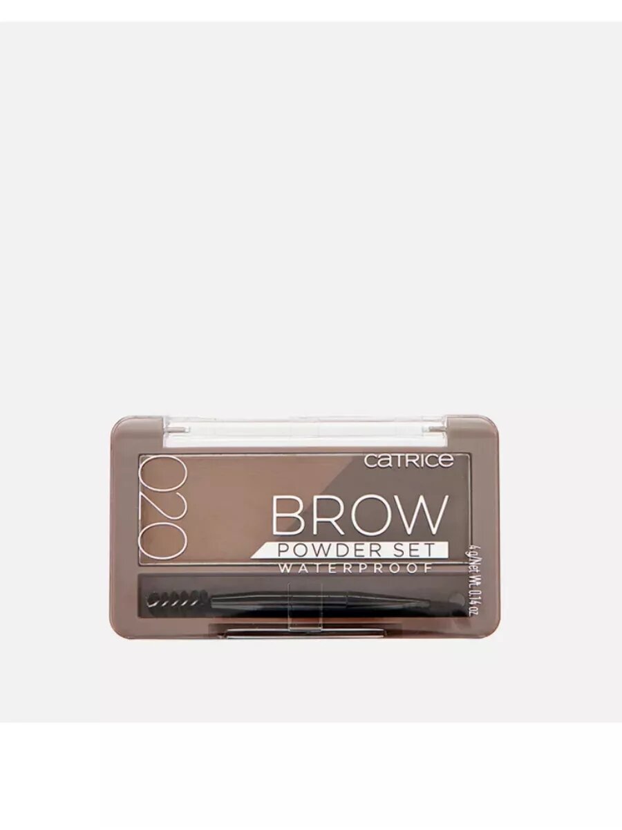 Водостойкая пудра для бровей в наборе CATRICE ash brown 020