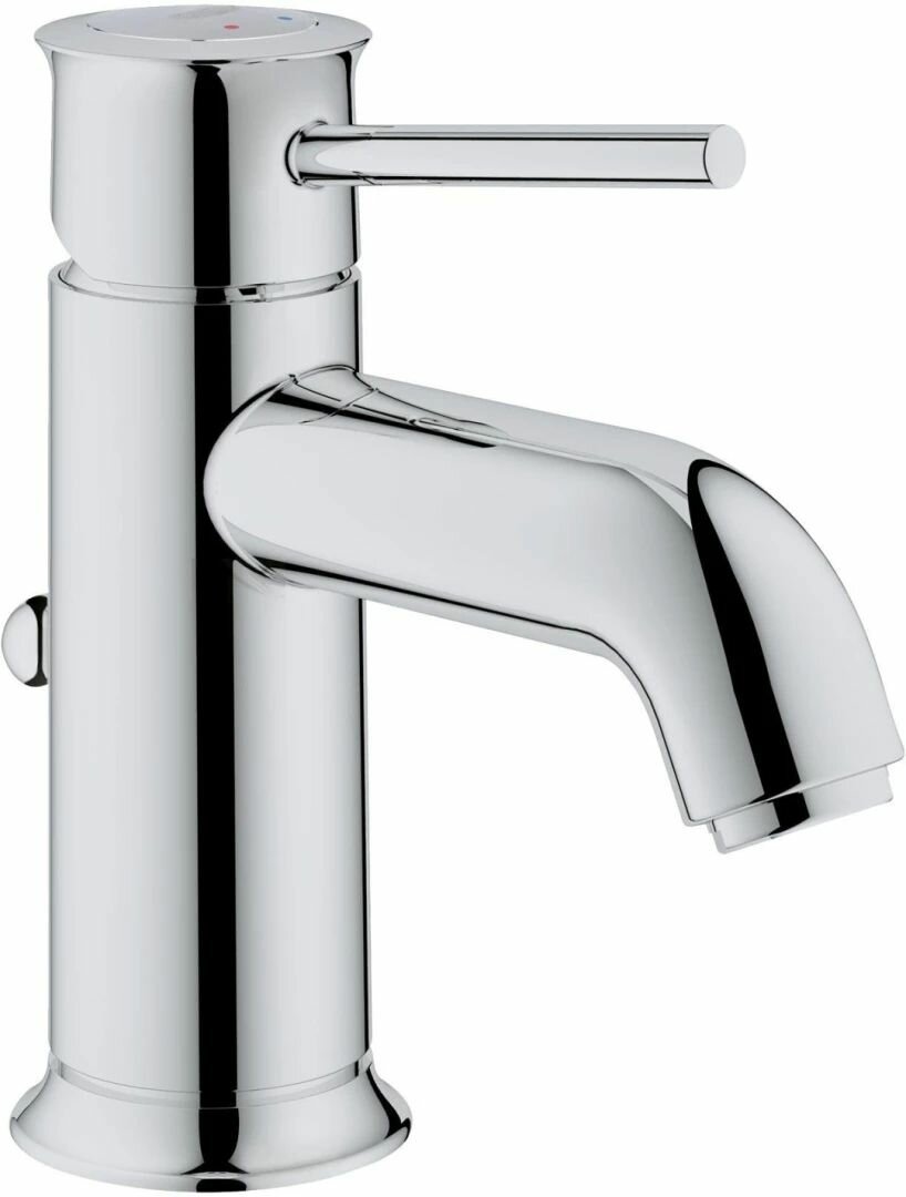 Grohe 23161000 BauСlassiс Смеситель для раковины с донным клапаном, хром