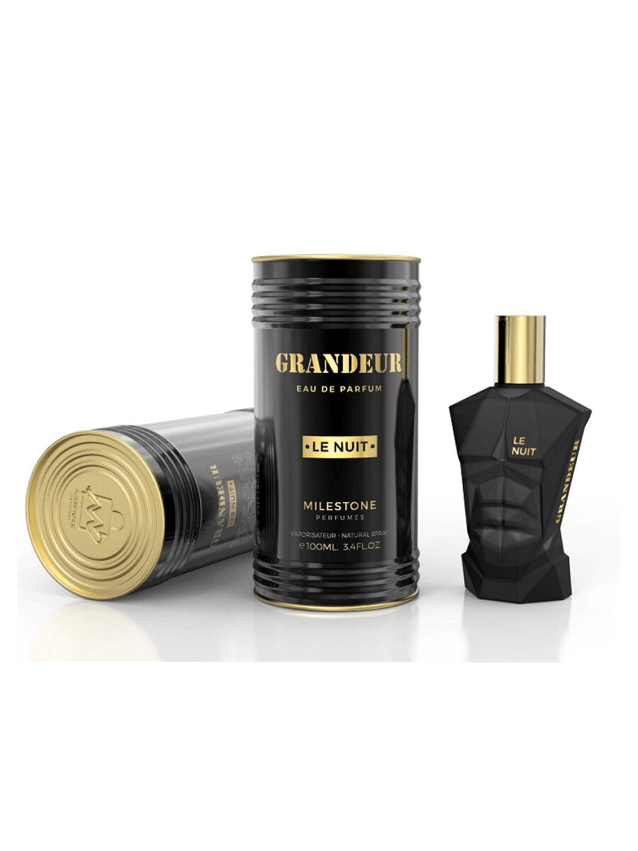 Парфюмерная Вода Milestone "Grandeur Le Nuit", мужская, восточный древесный аромат, 100мл