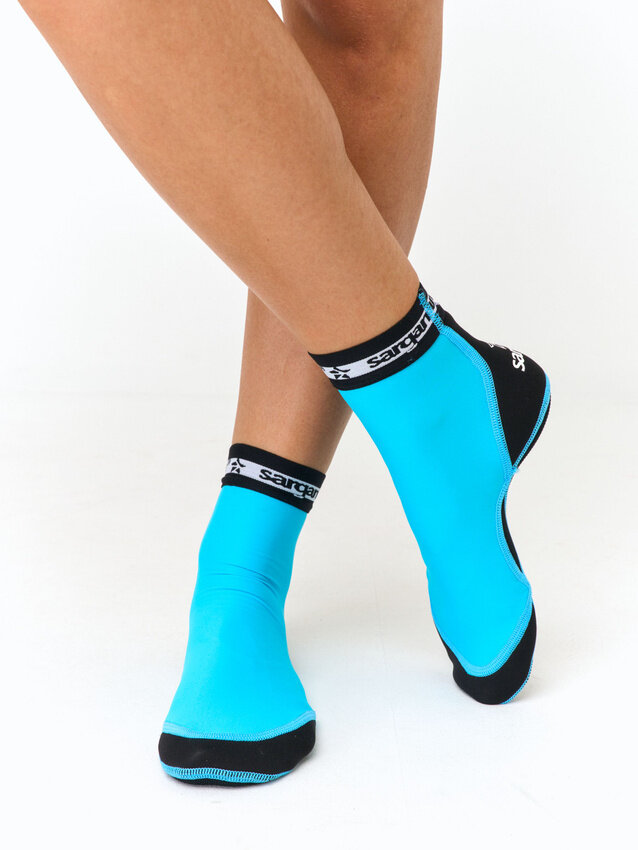 Носки пляжные SARGAN пляжка неопрен / лайкра аквамарин Размер 37 толщина 1мм унисекс