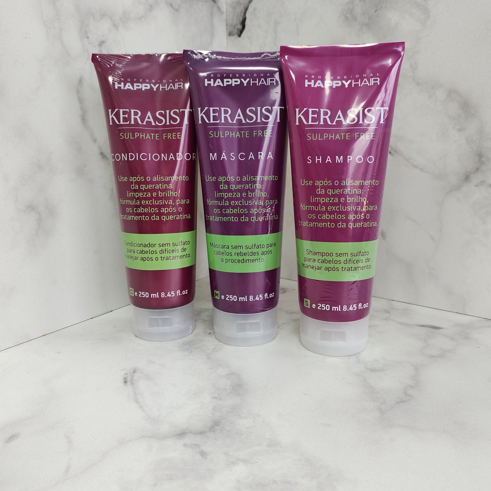 Набор Happy Hair KST шампунь+ кондиционер + маска без сульфатов 250/250/250 мл