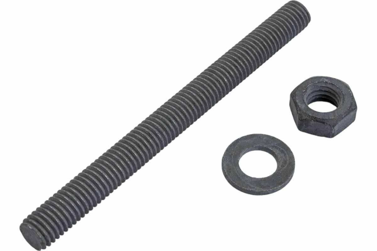 Анкерная шпилька Фиксар ФШ ТД 10х110 с покрытием ТДЦ в комплекте с гайкой и шайбой 50 шт 609210110/50