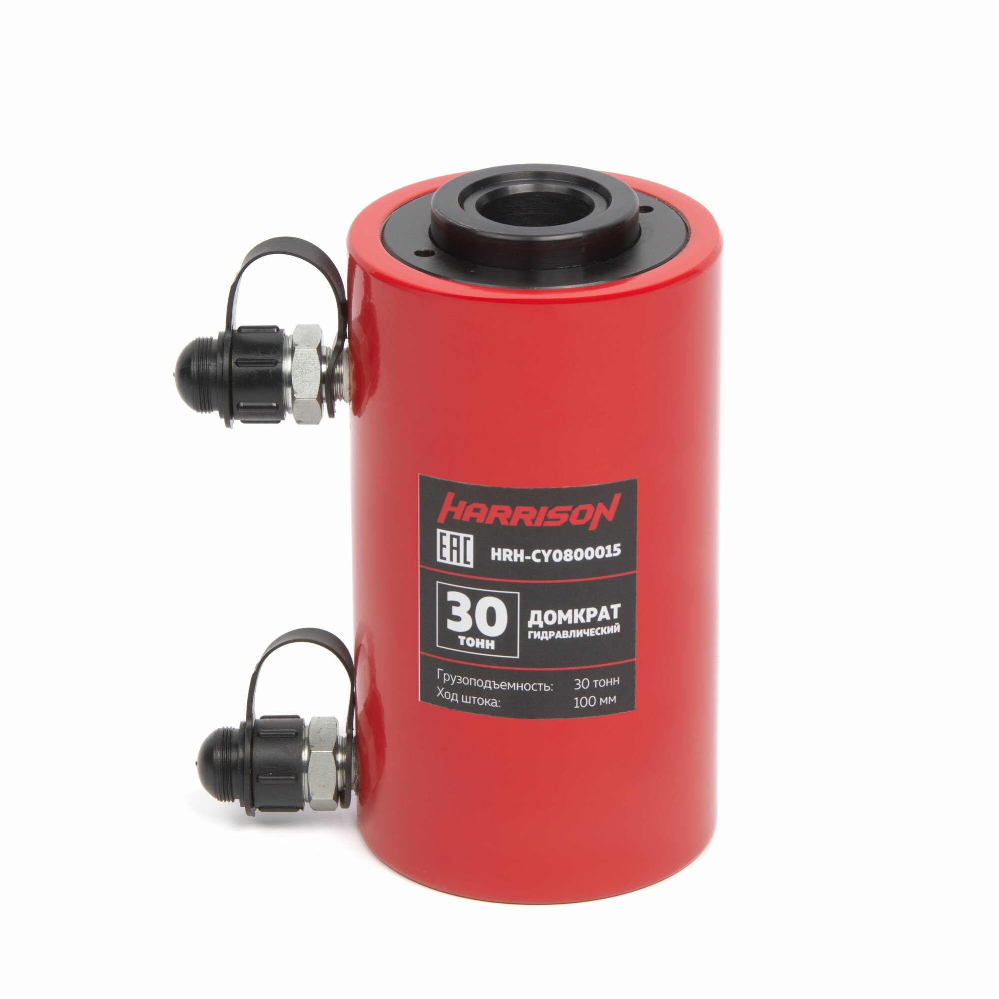 Домкрат гидравлический двухполостной, с полым штоком 30 тонн HARRISON HRH-CY0800015