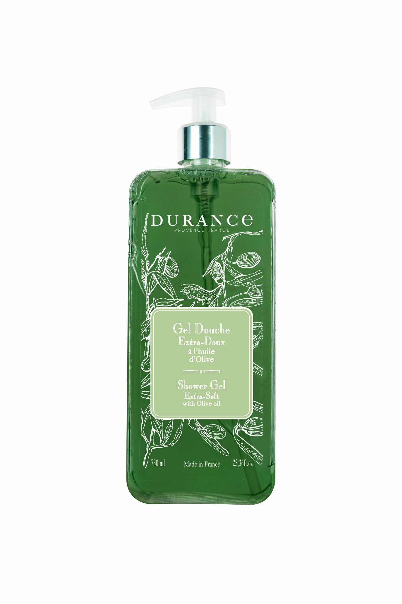 Durance / Гель для душа с экстрактом Оливы 750мл. Shower Gel with Olive oil