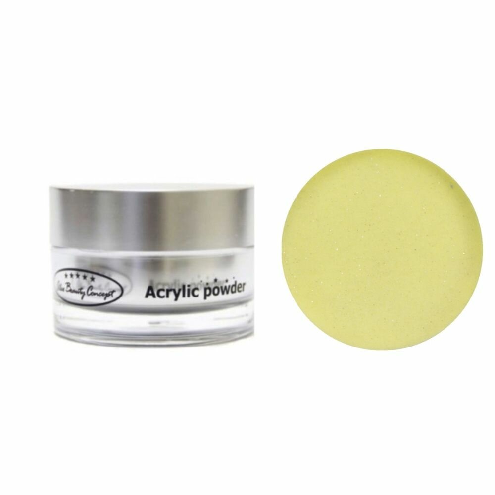 Alex Beauty Concept Цветная акриловая пудра, 5 гр, цвет желтый 50018