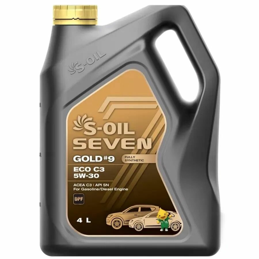 Масло моторное S-OIL SEVEN GOLD #9 ECO C3 5W-30 4л. (37111)