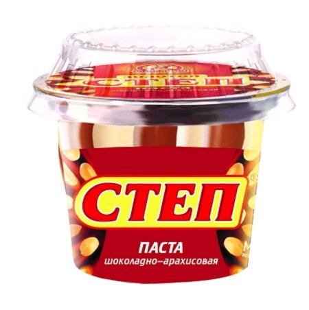 Паста десертная шоколадно-арахисовая Золотой Степ Степ, 220 г, пластиковая банка
