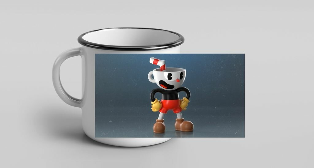 Кружка металлическая эмалированная Cuphead/ Капхед №2