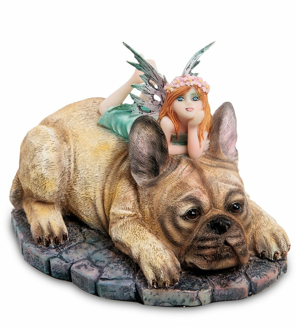 Статуэтка 'Маленькая фея с собакой'