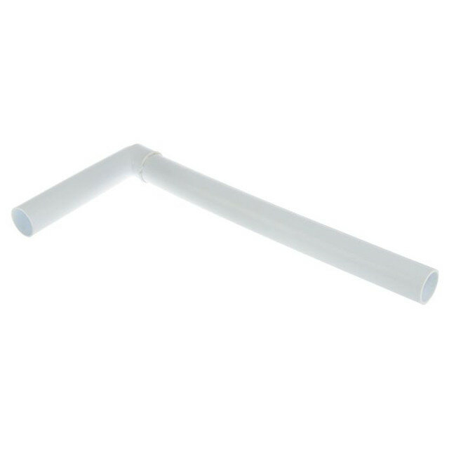 Колено сантехническое белого цвета 41 см длины диаметр трубы 40 мм для водопровода