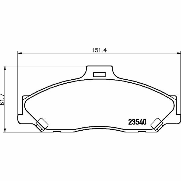 Колодки тормозные дисковые комплект Mazda Ford Mitsubishi, MINTEX MDB2053 (1 шт.)