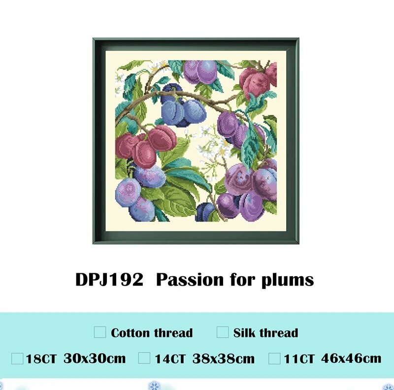 Набор для вышивки крестиком "Тыква", Dreampattern Сиреневый, Cotton thread, белый, 14ct light yellow