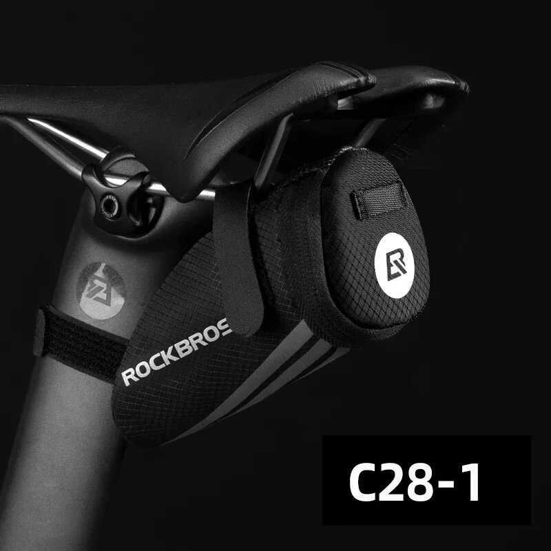 Велосумка ROCKBROS C28-1 черная с креплением Hook Strap