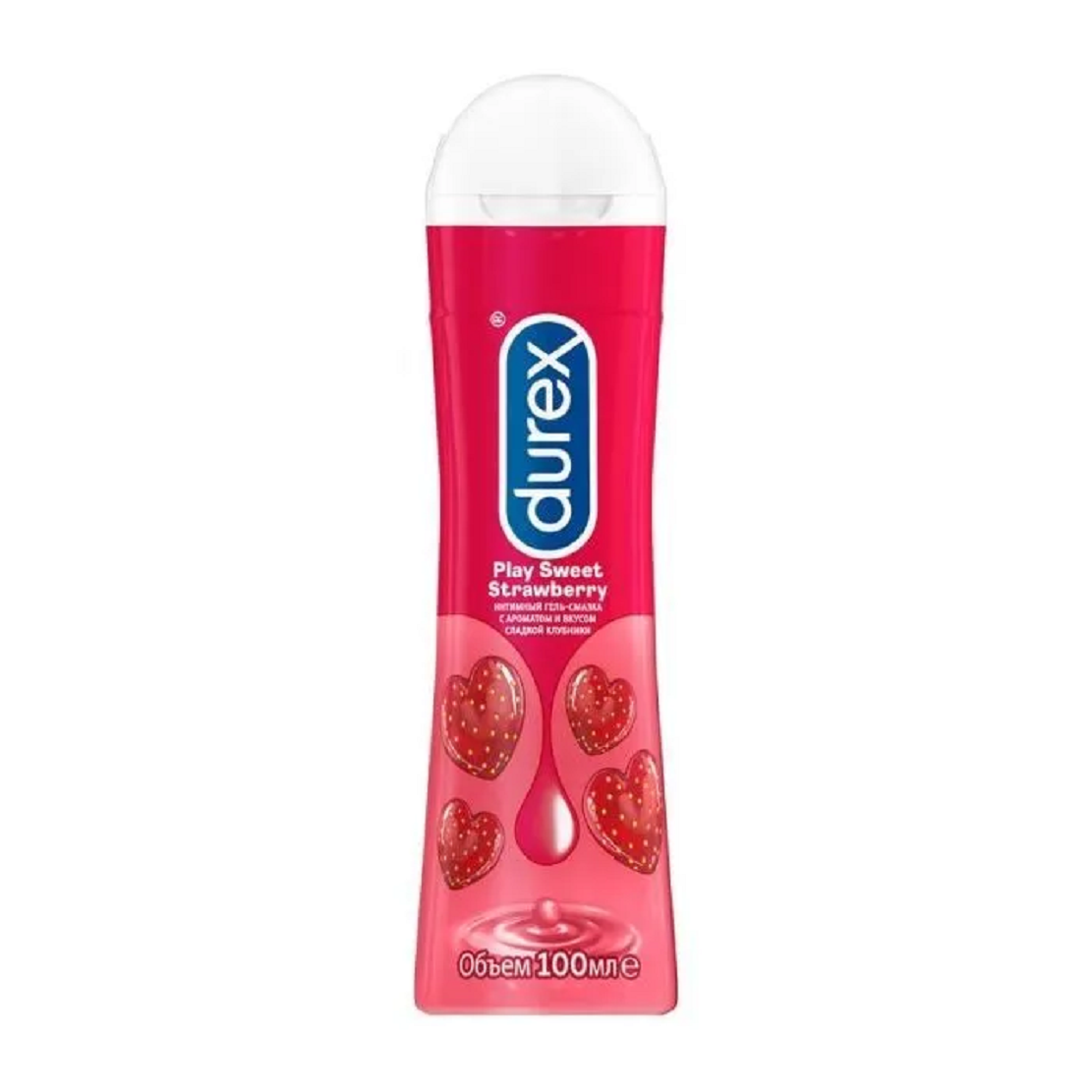 Гель-смазка Durex Play Sweet Strawberry с ароматом сладкой клубники, 100 мл, клубника