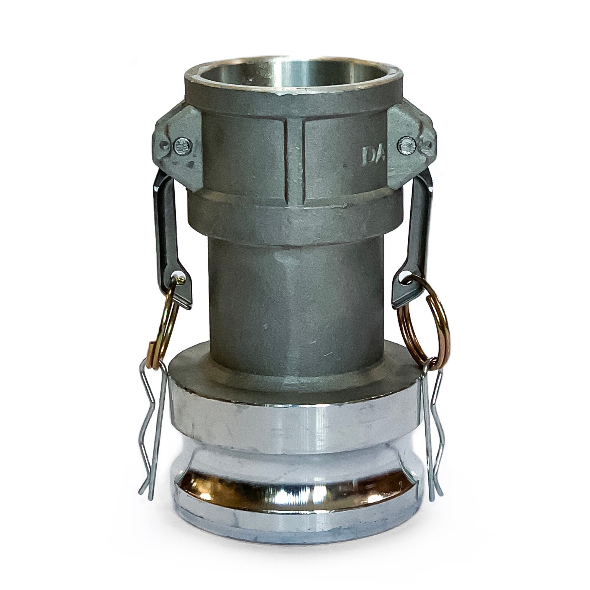 Камлок переходной алюминиевый DA-2015 (мама 50мм + папа 38мм) 2" х 1 1/2"