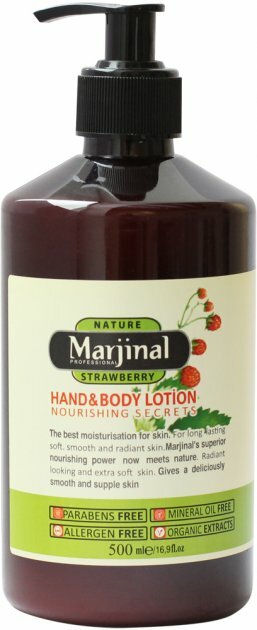 MARJINAL Лосьон для рук и тела "Клубника"