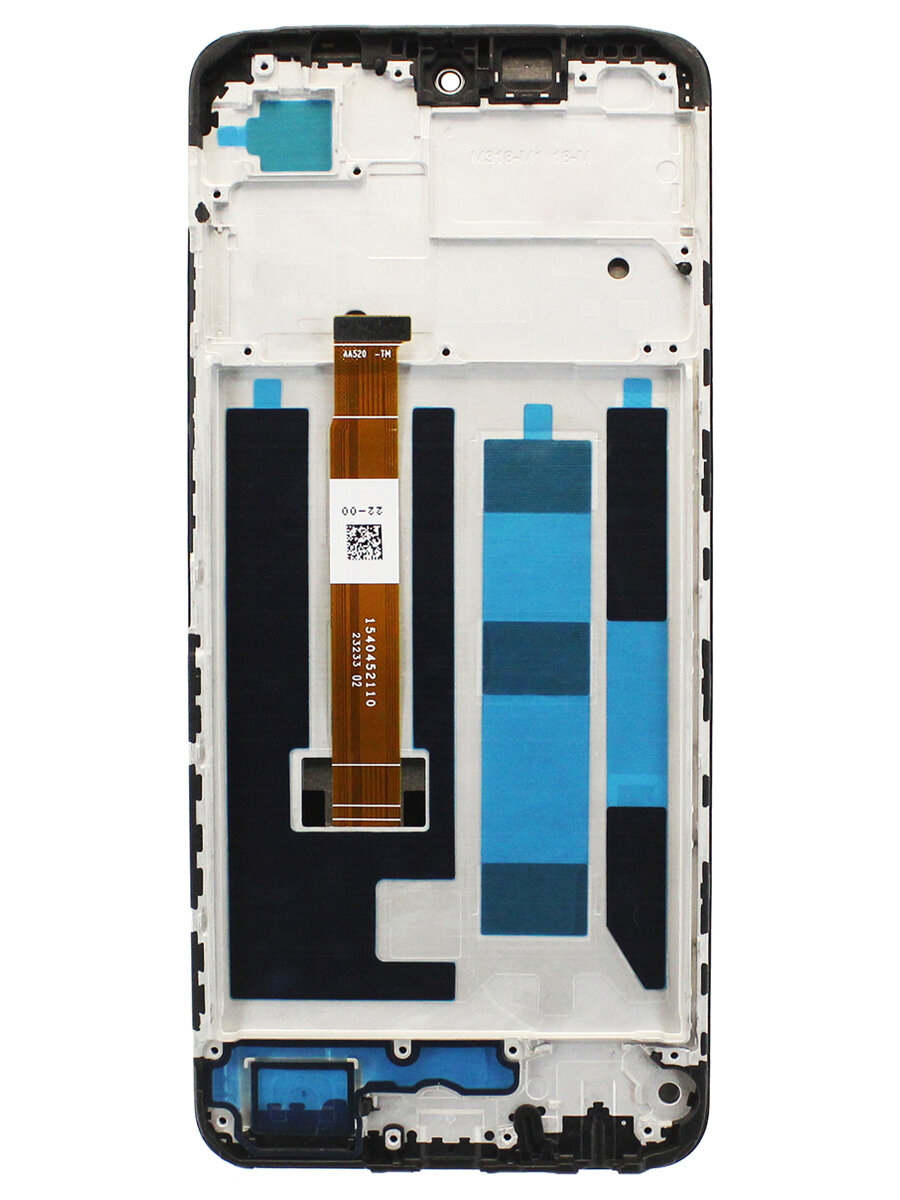 Дисплей для Realme C55 (RMX3710) модуль с рамкой и тачскрином (черный) (HQ)