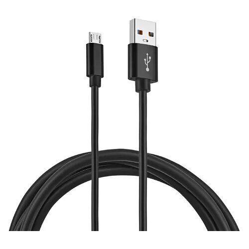 Кабель KINGPRICE KP-microUSB-2.4A-1.5m, micro USB (m) - USB (m), 1.5м, 2.4A, черный