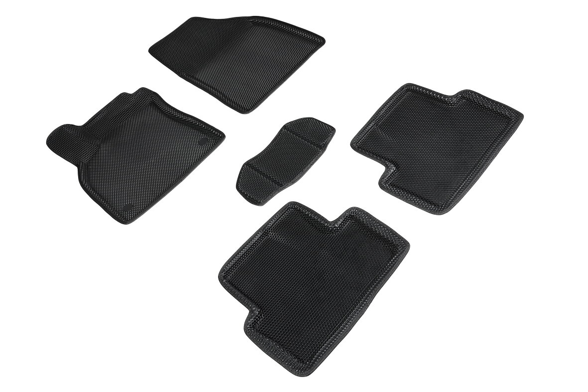 Коврики EVA 3D соты для Renault Megane III 2008-н. в. (черные, 95431)