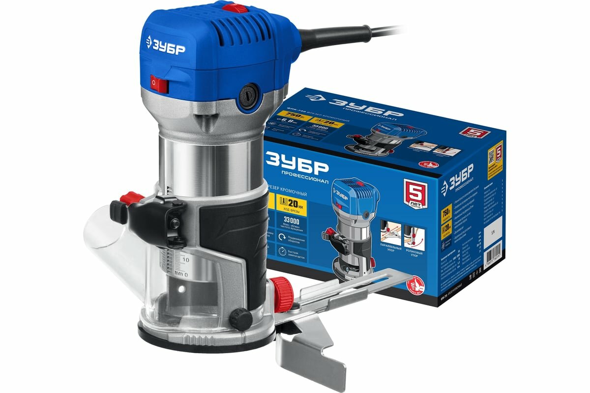 Фрезер кромочный ЗУБР Профессионал 750 вт ЗУБР ФПК-750