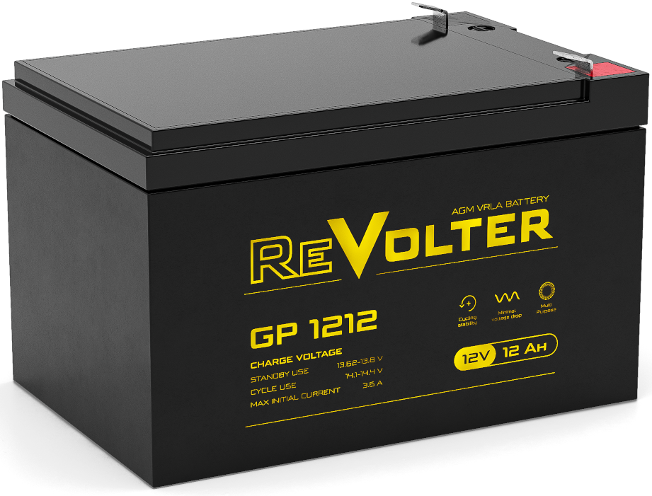 Аккумуляторная батарея REVOLTER (GP 1212)