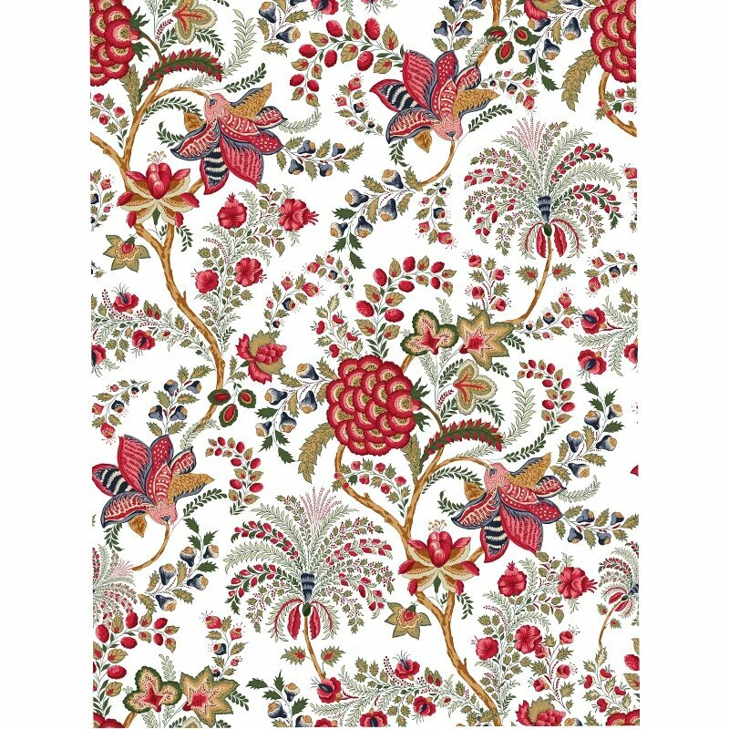 Виниловые обои Jiffdiff, красные цветы, для мебели 44cmx300cm