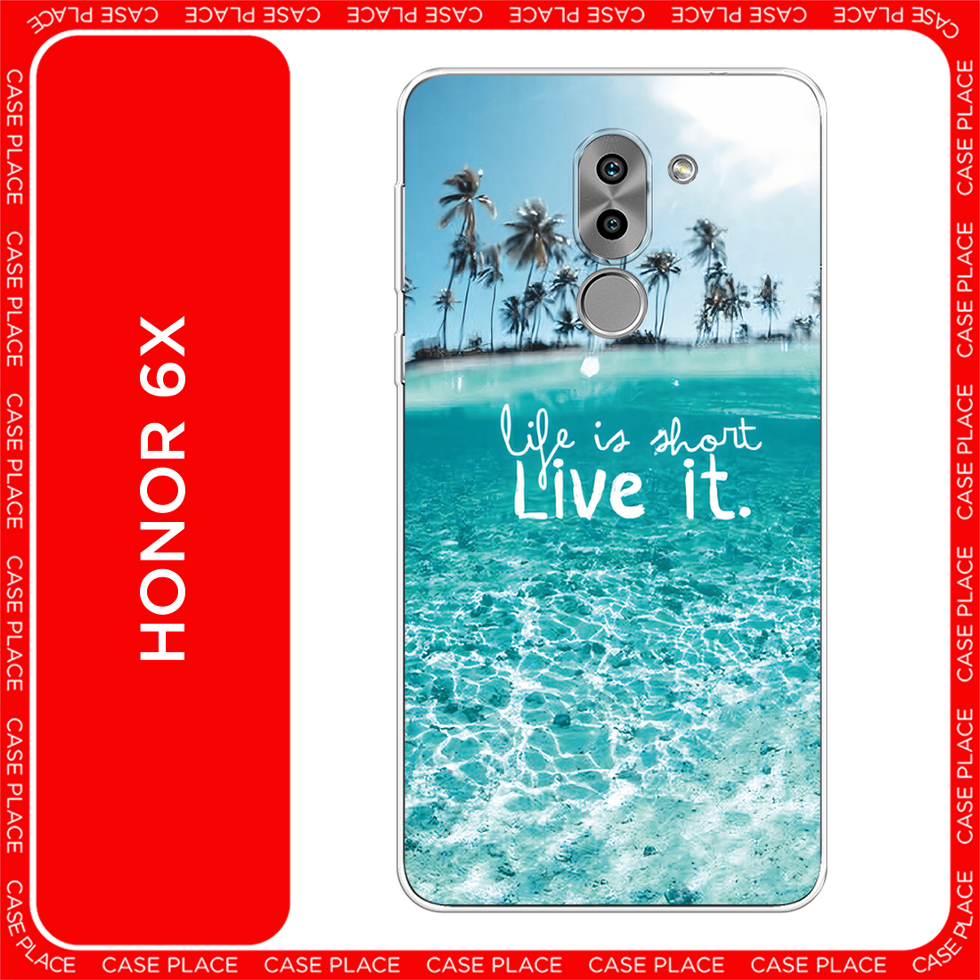 Чехол на Honor 6X / Хонор 6Х с принтом Live it