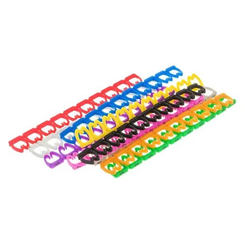 Клипсы Lanmaster (LAN-MCC-NUM-SET-C6) для маркировки ПВХ6.5мм (упак:100шт)