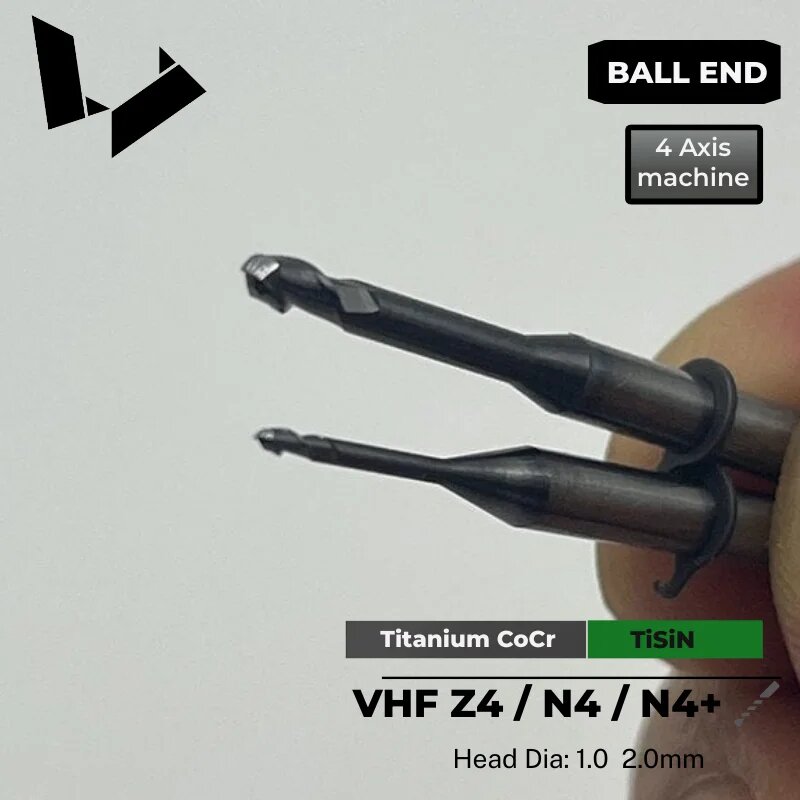 Фрезы MDNG VHF для CoCr и титана 32 мм M200-R4-32 2.0MM