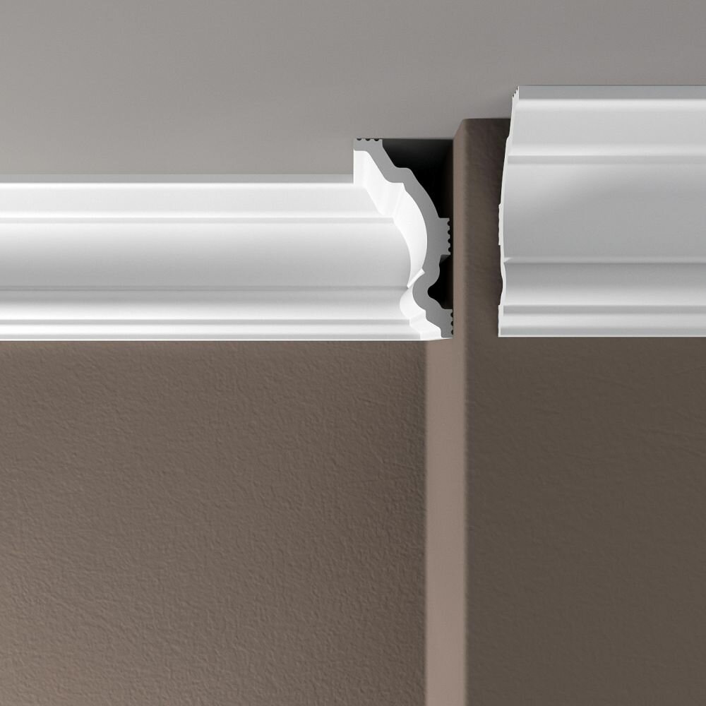 Карниз XPS Polymer Де-Багет ПП 05 80/40 Д2000хШ40хВ80 мм.