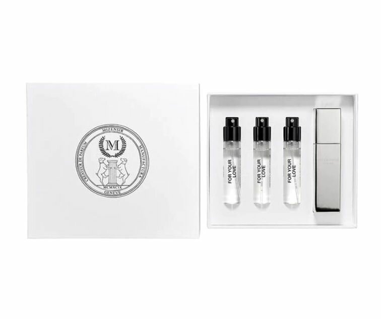 Mizensir for your love travel spray (travel case & 3x8 ml refills) - дорожный набор парфюмерной воды