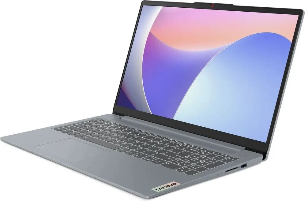 Ноутбук Lenovo IdeaPad Slim 3 15IAN8 15.60", Core i3-N305, RAM 8ГБ, SSD 512ГБ, UHD Graphics, NoOS, (82XB008CRK), серый