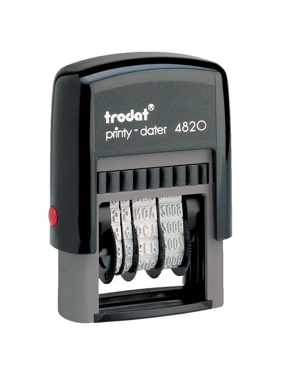 Датер-мини TRODAT 4820 MINI-dater оттиск 22х4мм месяц буквами синий черный корпус