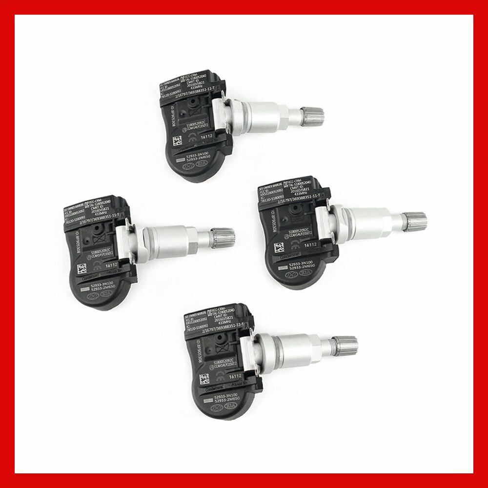4 шт 52933-3N100 TPMS Датчик давления в шинах для Kia Hyundai 529332M650