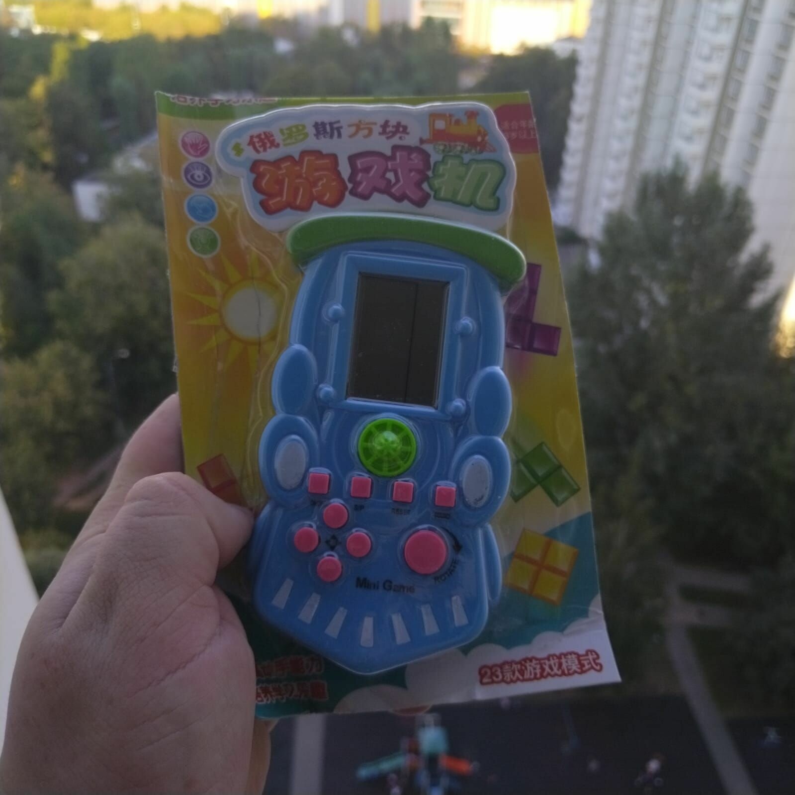 Тетрис паровозик голубой