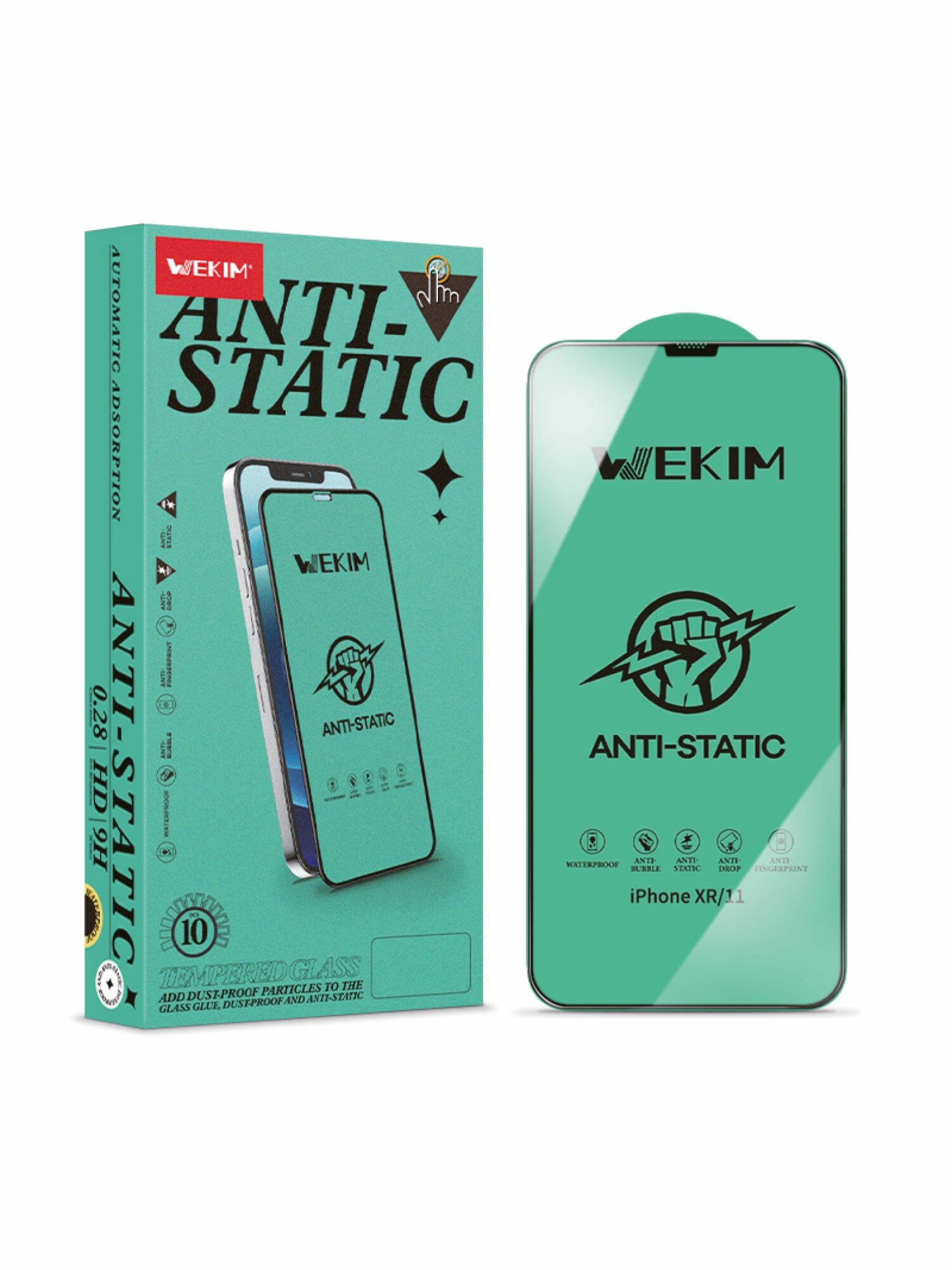 Стекло защитное WEKIM, для iPhone, 3D, 9Н, олеофобное, антибликовое