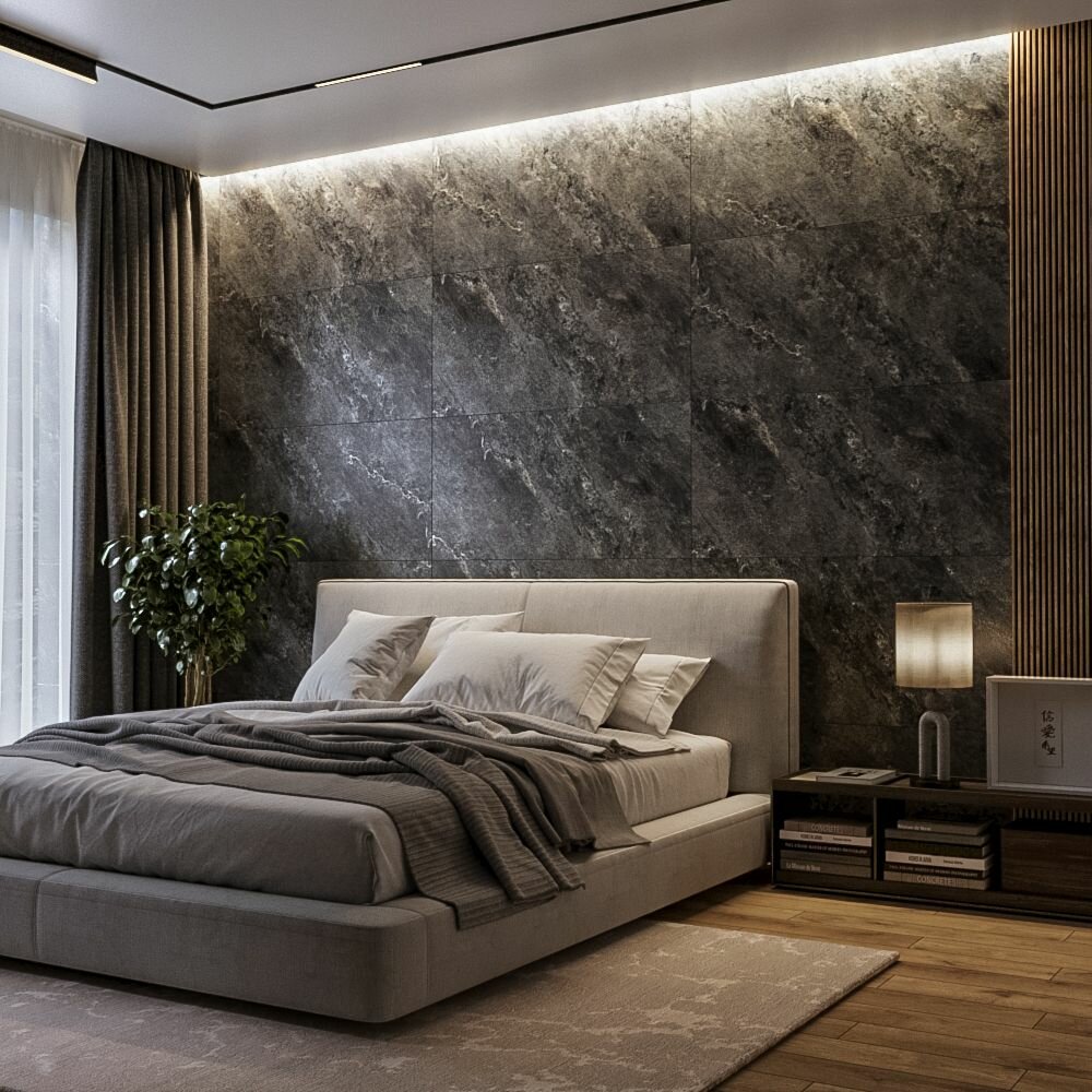 Керамогранит CULTO QUARTZSTONE ANTRACITE 60*120 матовый, упаковка 1,44м2