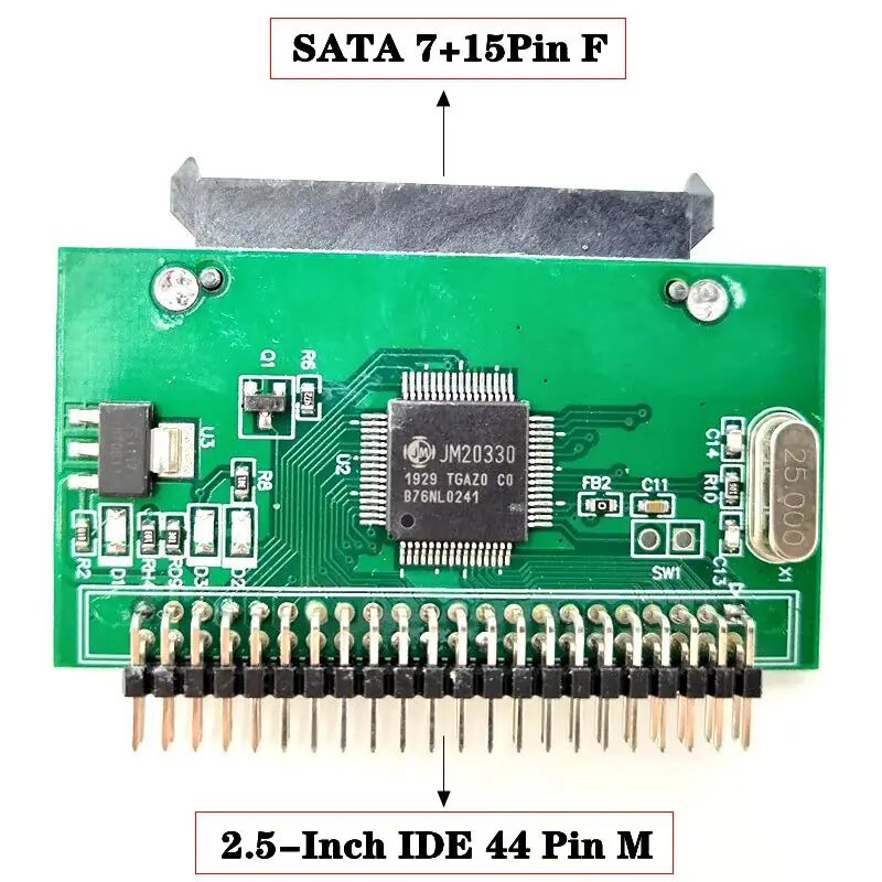 AXONUS Адаптер SATA к IDE 22P F-2.5 IDE 44P M