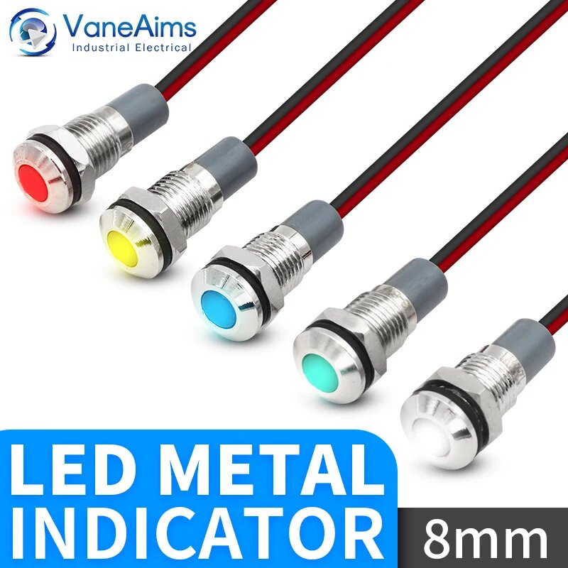 Сигнальные лампы VaneAims FXB8F-LED, RED3-6VACDC